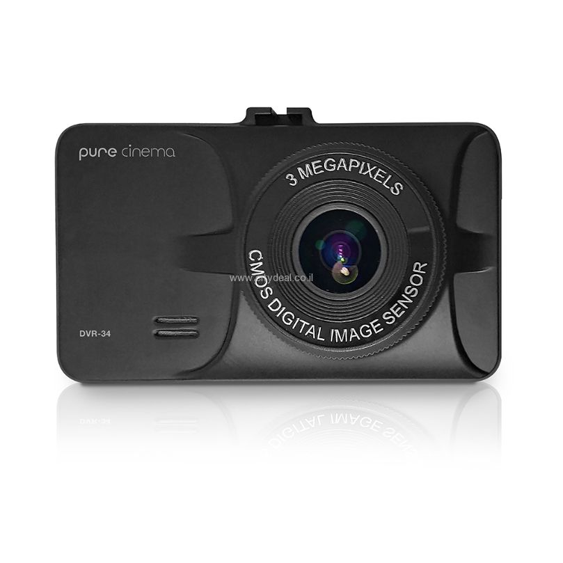 מצלמת דרך לרכב באיכות PURE CINEMA 4K דגם DVR-50 | יבואן רשמי