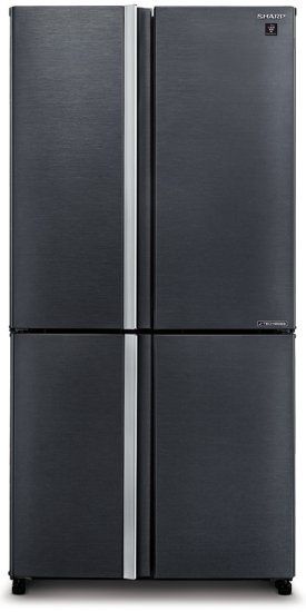 מקרר 4 דלתות מקפיא תחתון 611 ליטר Sharp SJ-9270SL נירוסטה מושחרת - יבואן רשמי